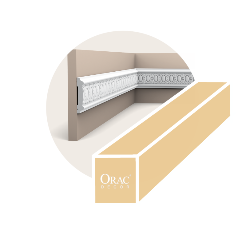 P7030 Cimaise murale Orac Decor - 8,5x1,5x200cm (h x p x L) - moulure ...