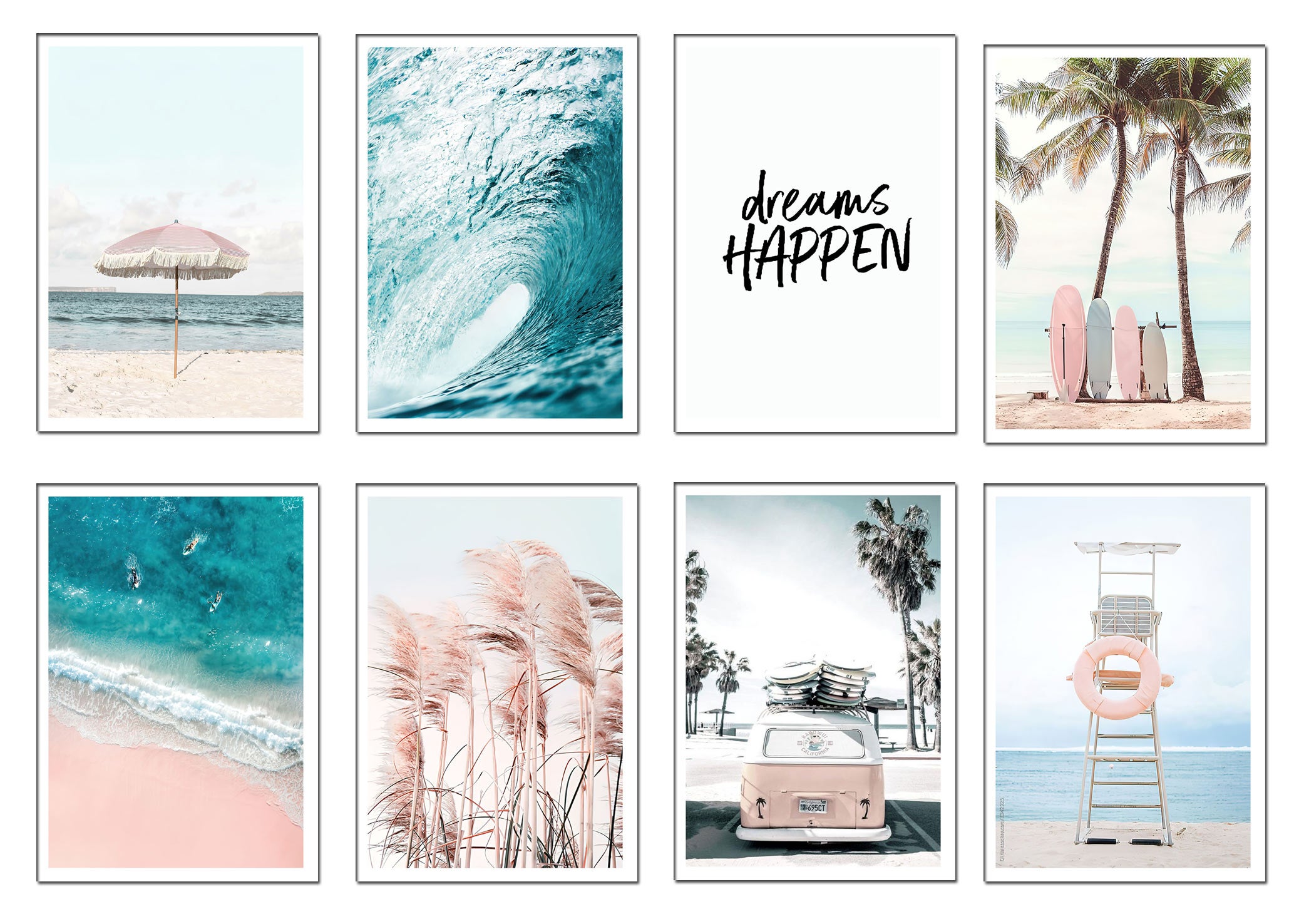 Ensemble de 8 tableaux, décoration de salon moderne, chambres, pièce ...