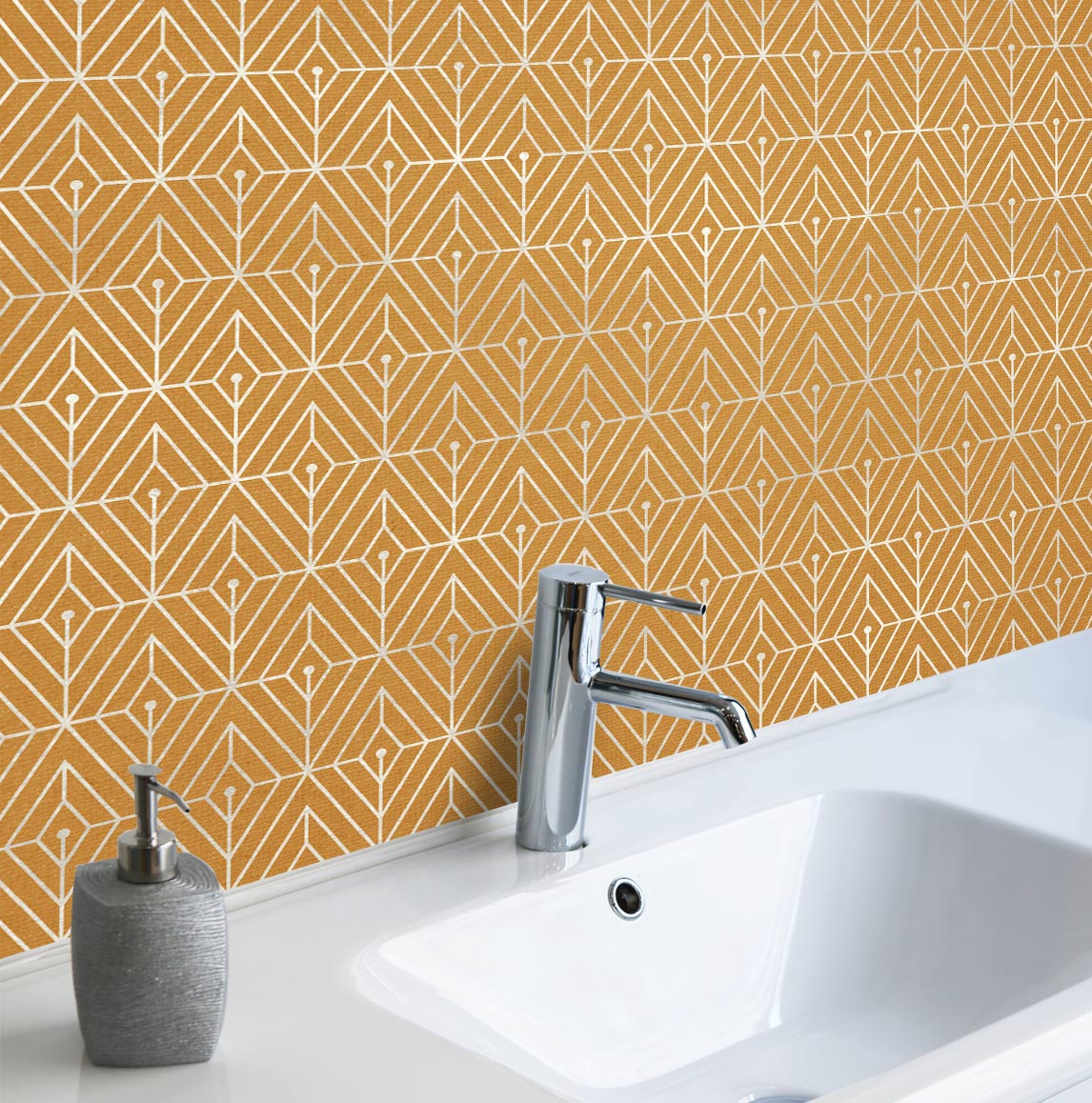Rollo sticker Geometría en rombos 100x100 cm | Leroy Merlin
