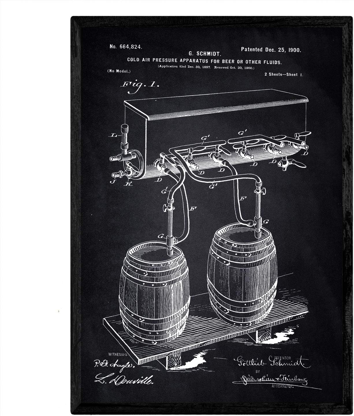 Brevet Brevet Bière Brevet. Lémina Avec Old Patent Design Clean Cadre ...