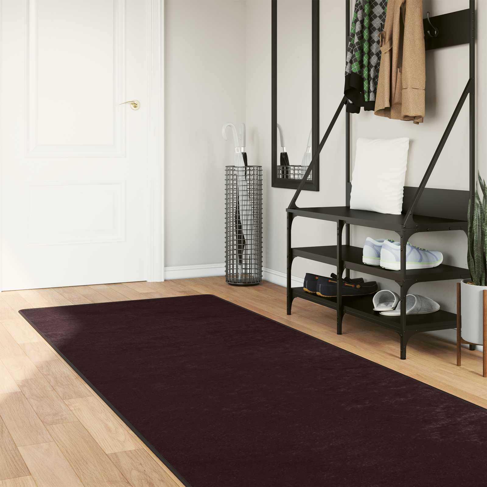 Pasillo de alfombra MARSA Antracita 100 x 400 cm | Leroy Merlin