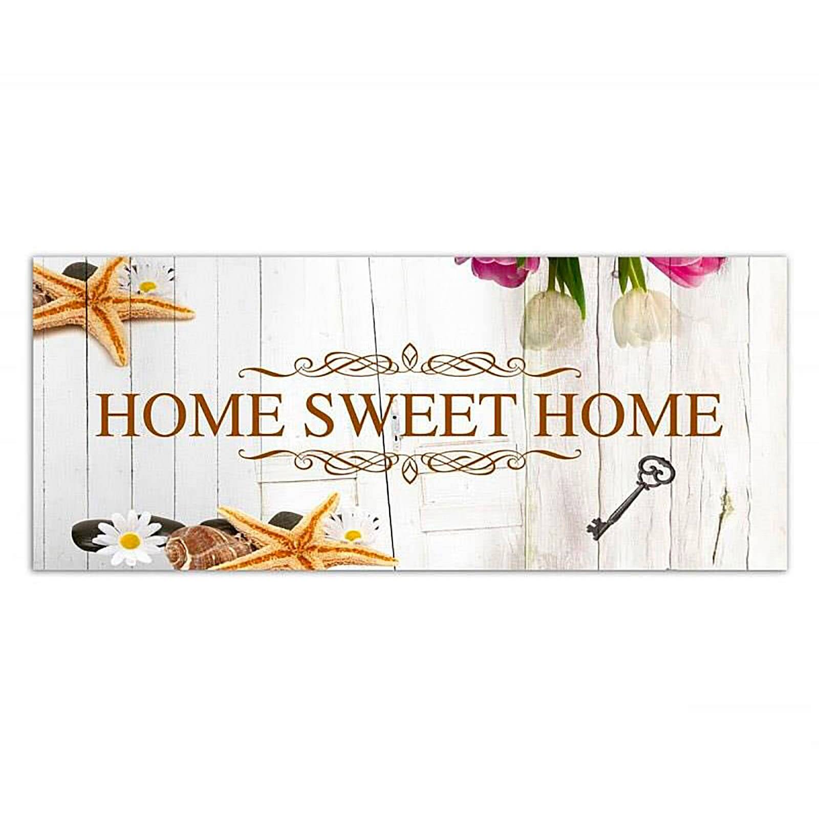 Tableau bois home sweet home avec bieli | Leroy Merlin
