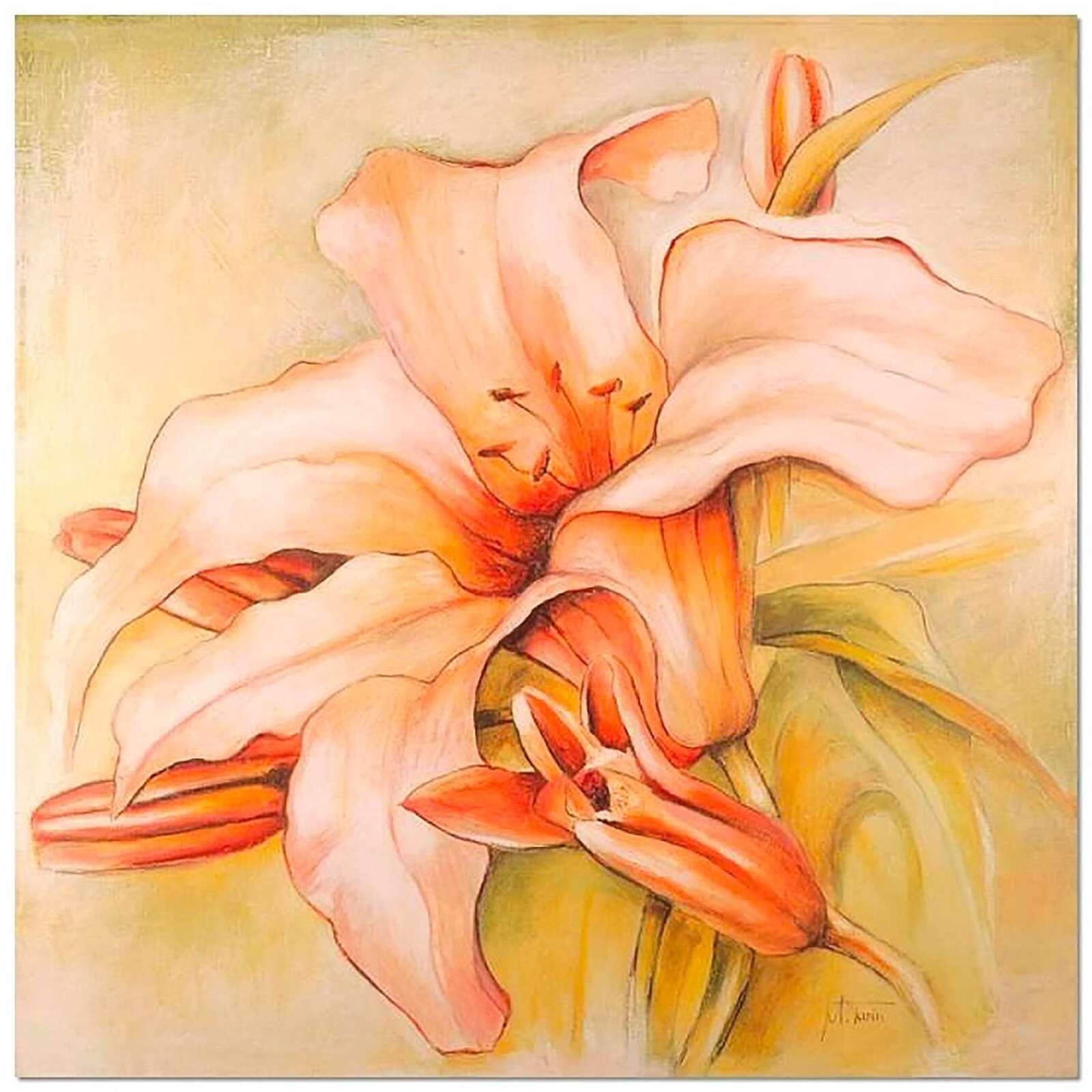 Tableau bois tarin - fleur 2 - 100 x 100 cm | Leroy Merlin Tableau bois tarin - fleur 2 - 100 x 100 cm | Leroy Merlin
