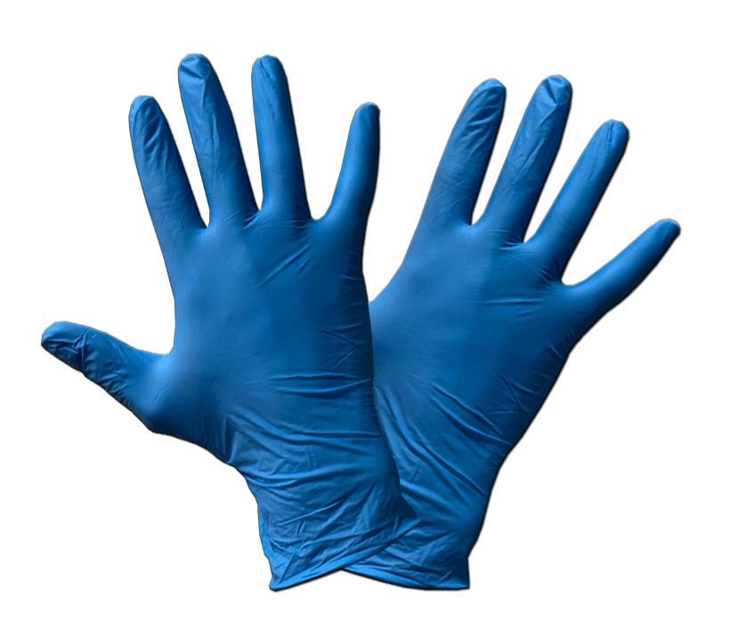 Gant en nitrile bleu à usage alimentaire 5,2 g taille L 100 unités ...