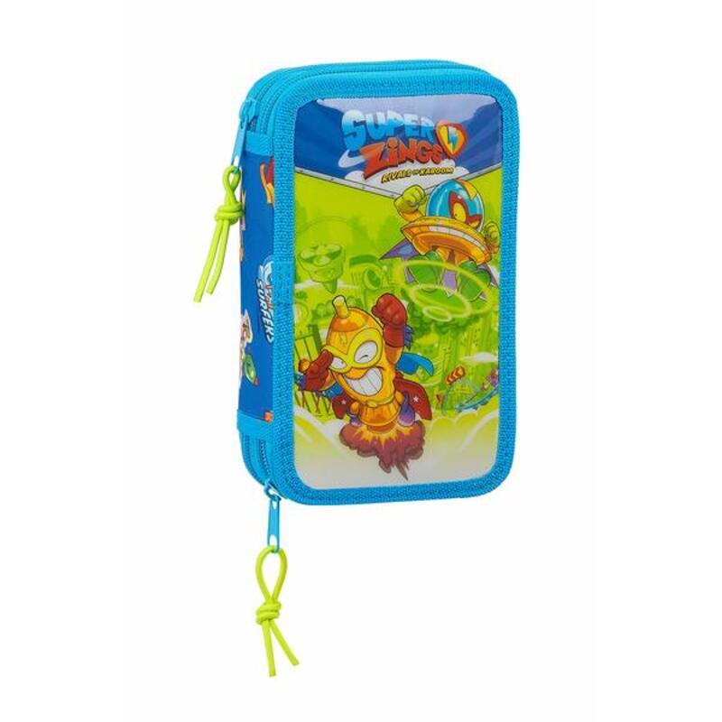 Plumier double SuperThings Serie 5 Bleu (28 pcs) | Leroy Merlin