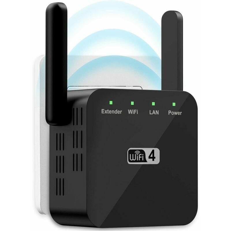 Répéteur WiFi 300 Mbps 2,4 Go, 1 port réseau RJ45, amplificateur de ...