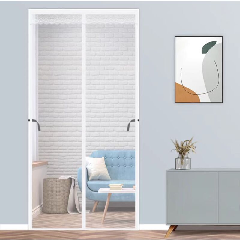 Moustiquaire Magnétique Porte 120x220cm – Mailles Ultrafines, Fermeture ...
