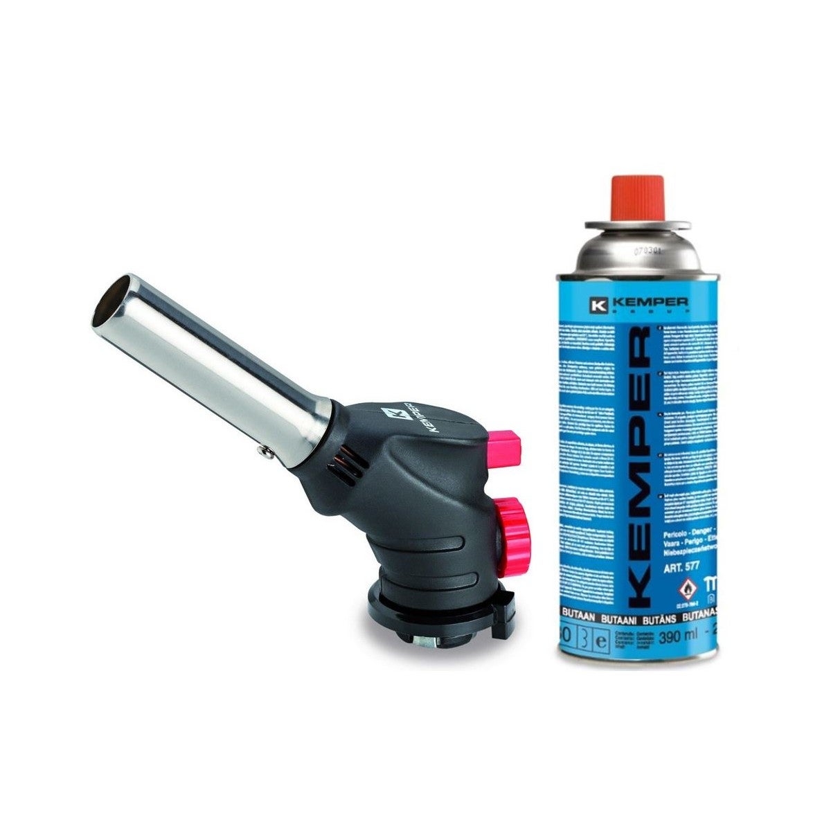 Chalumeau à gaz Multi-usages Soudure Brasage Cuisine + Cartouche de gaz ...