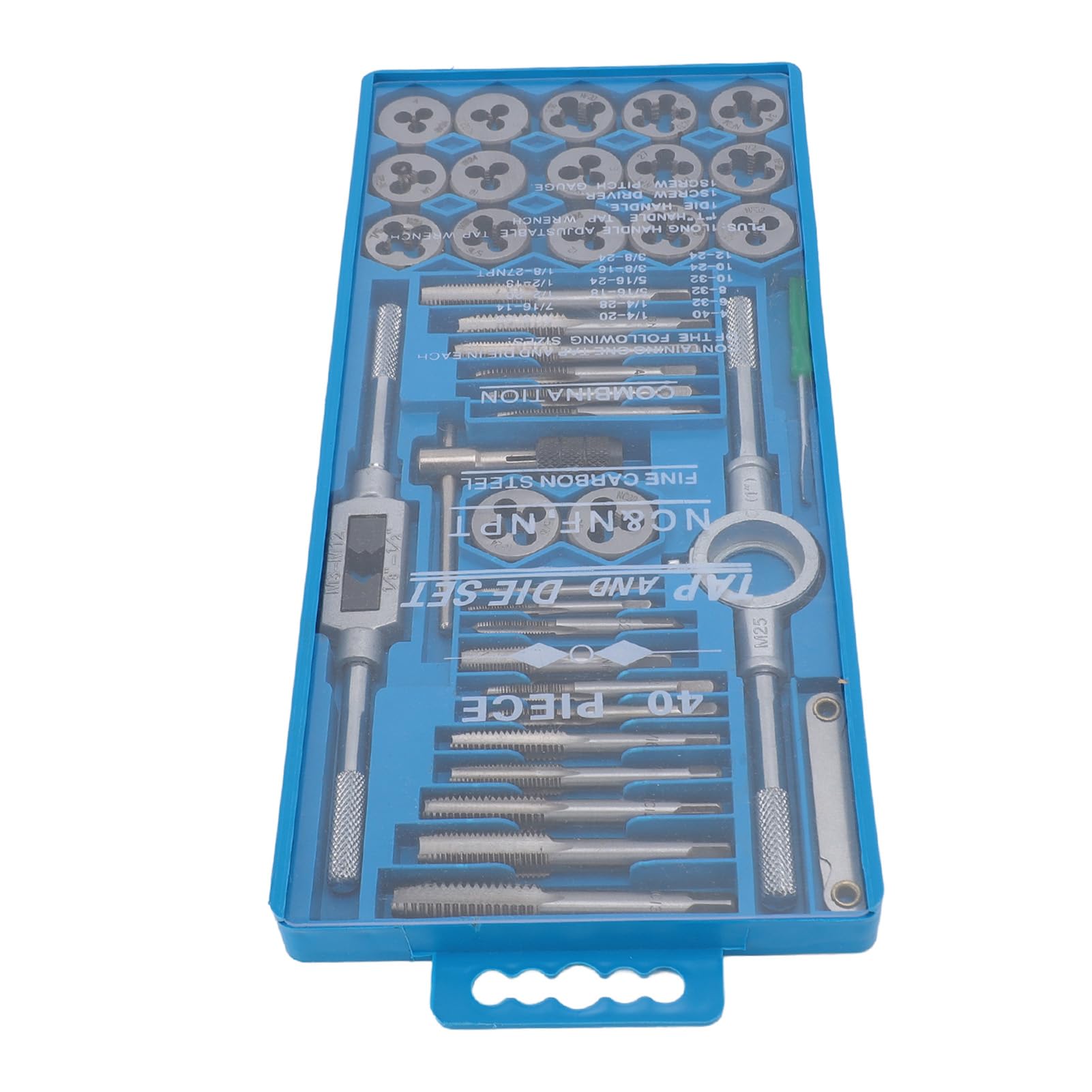 Ensemble de tarauds et filières 40 pièces en acier à haute teneur en carbone, tarauds à filetage ...