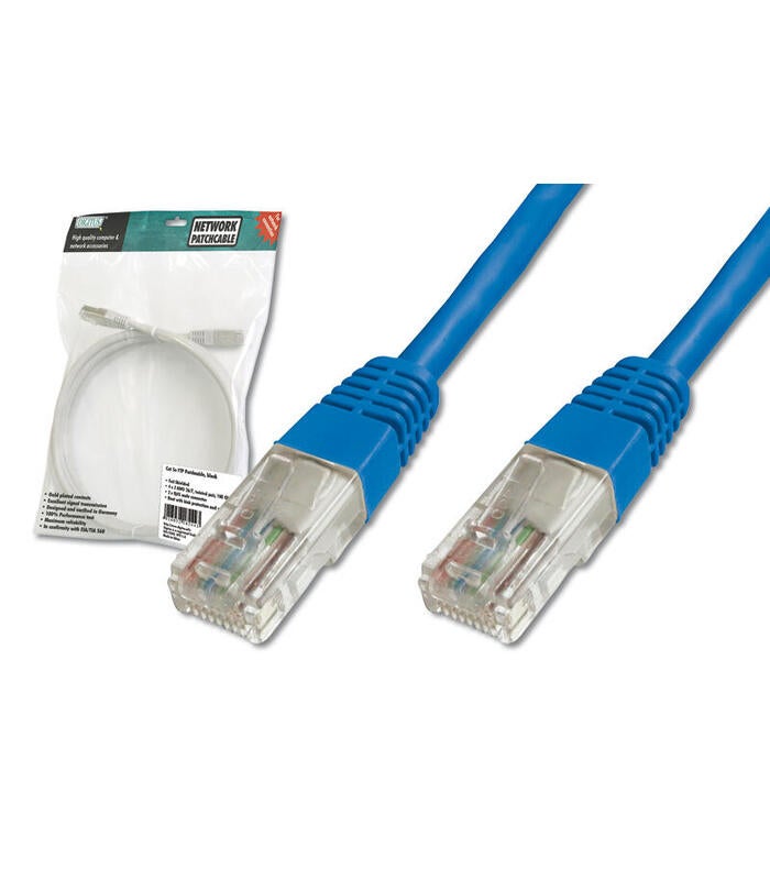 C ble patch Digitus, sftp, cat5e, 0,5 m, c ble r seau bleu 0,5 m bleu | Leroy Merlin