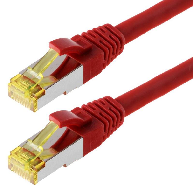 Helos c ble r seau s/ftp cat 6a rouge 0,25m | Leroy Merlin