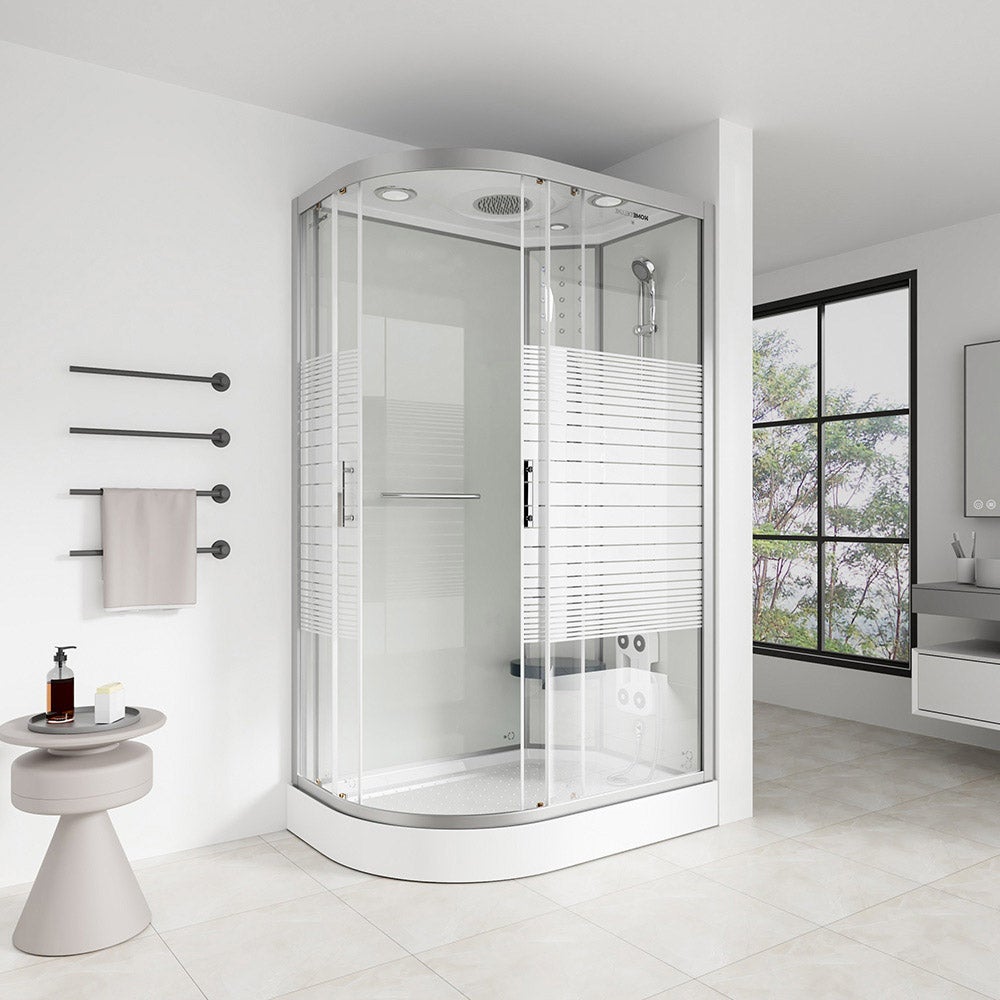 Home Deluxe - Douche complète WHITE PEARL - dimensions 120 x 80 cm ...