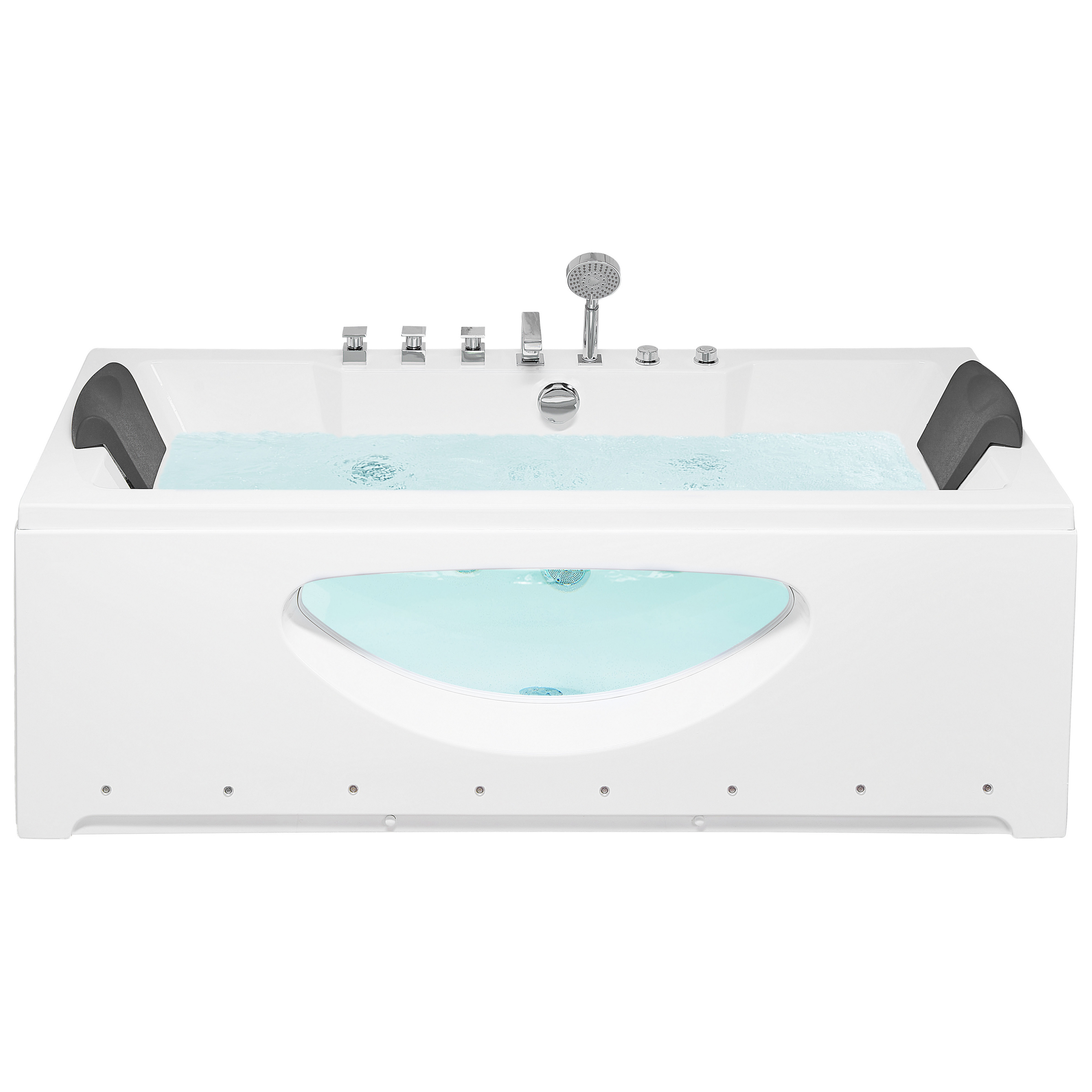 Baignoire d'angle à remous avec LED HAWES 180 x 80 cm Blanc | Leroy Merlin