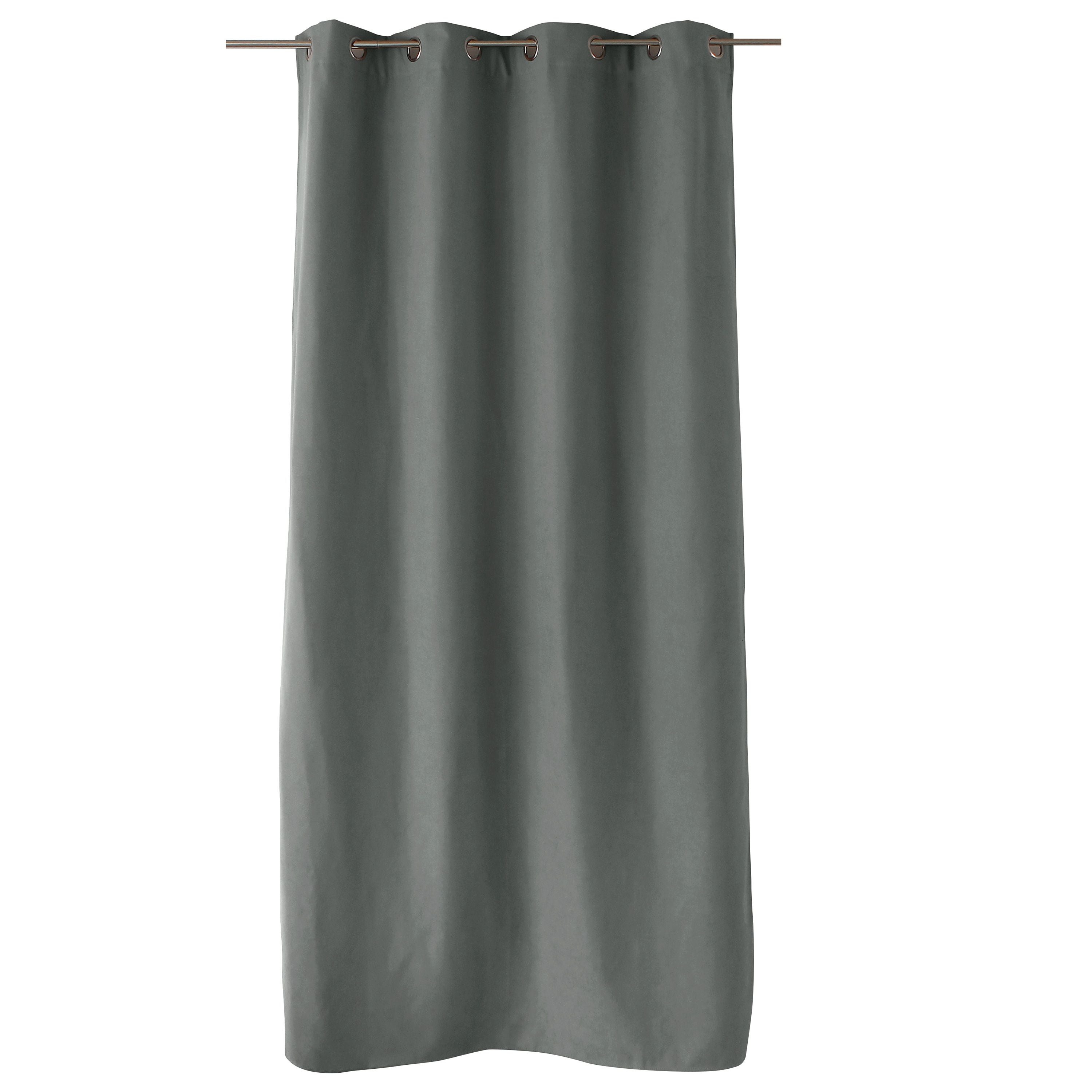 Rideau thermique SAFFA - 135 x 240 cm - Gris | Leroy Merlin