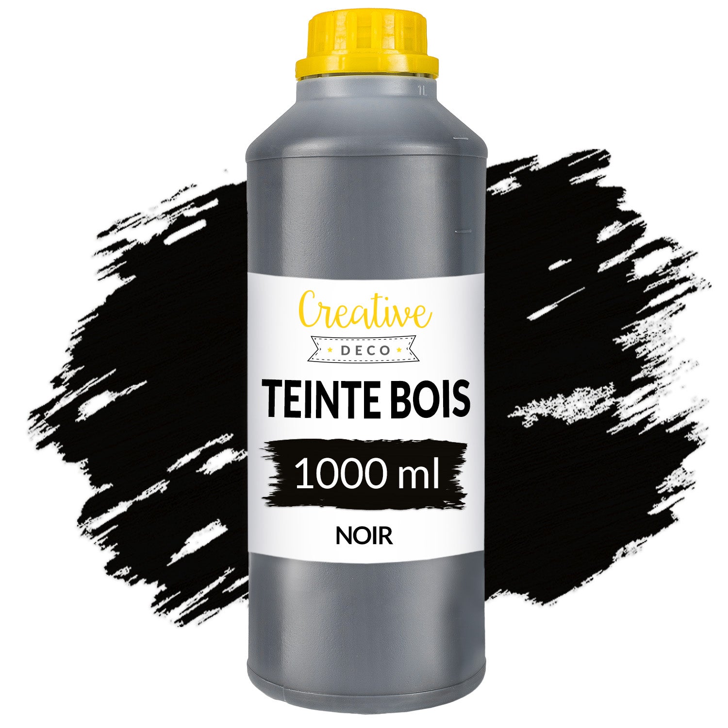 Creative Deco 1L Barniz Madera Interior Tinte al Agua | Color Negro ...