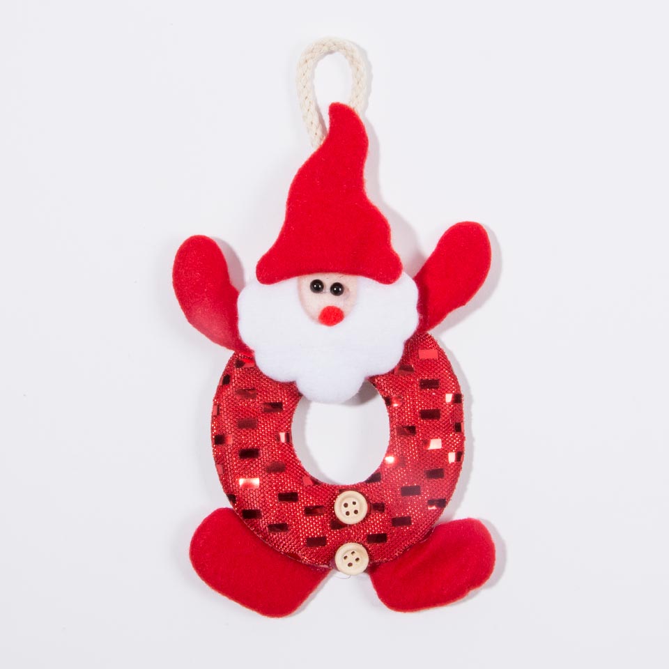 Ornement de Noël MERRY CHRISTMAS Père Noël 10x20cm | Leroy Merlin