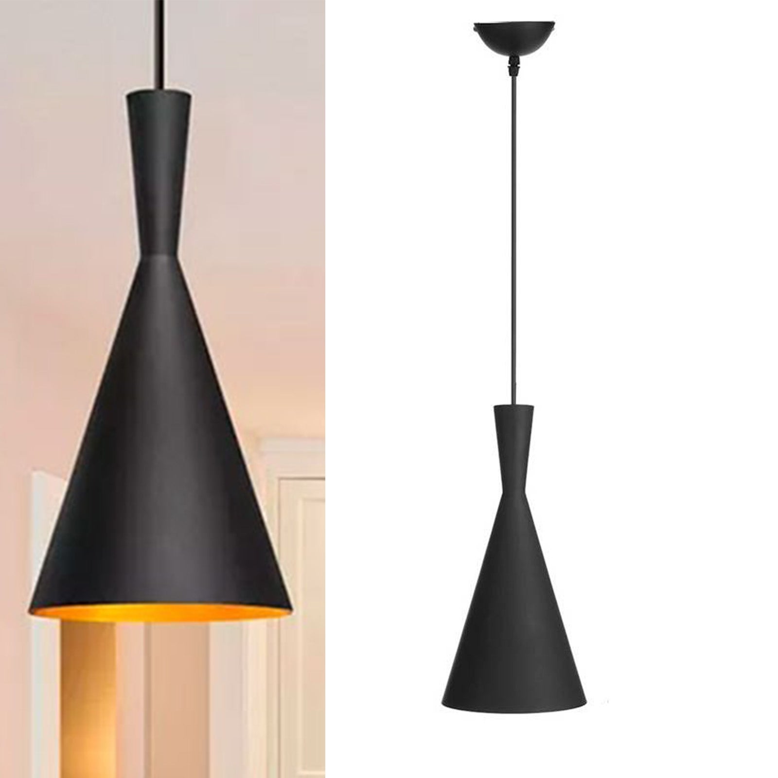 Suspension au design coupole rétro industriel avec abat-jour en ...