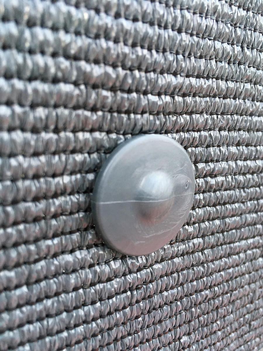 Clips rapide Gris de fixation pour brise-vue sur grillage rigide x 50 ...