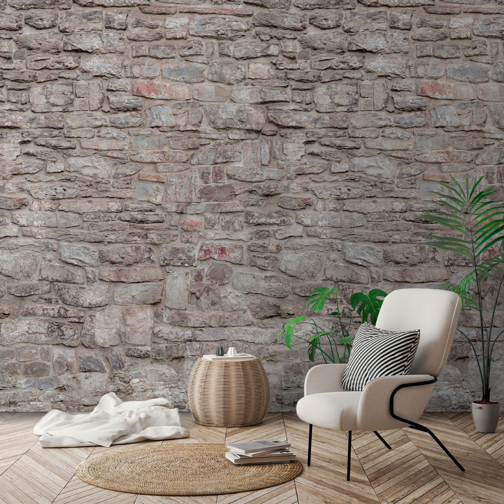 Papier peint mur de château | Leroy Merlin