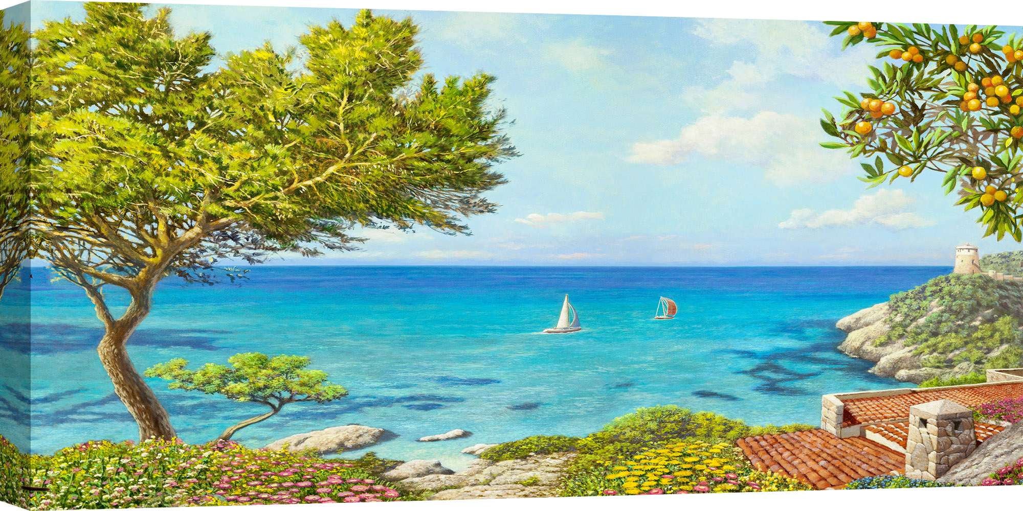 Peinture de mer - impression sur toile - Andrea Del Missier - Vue ...