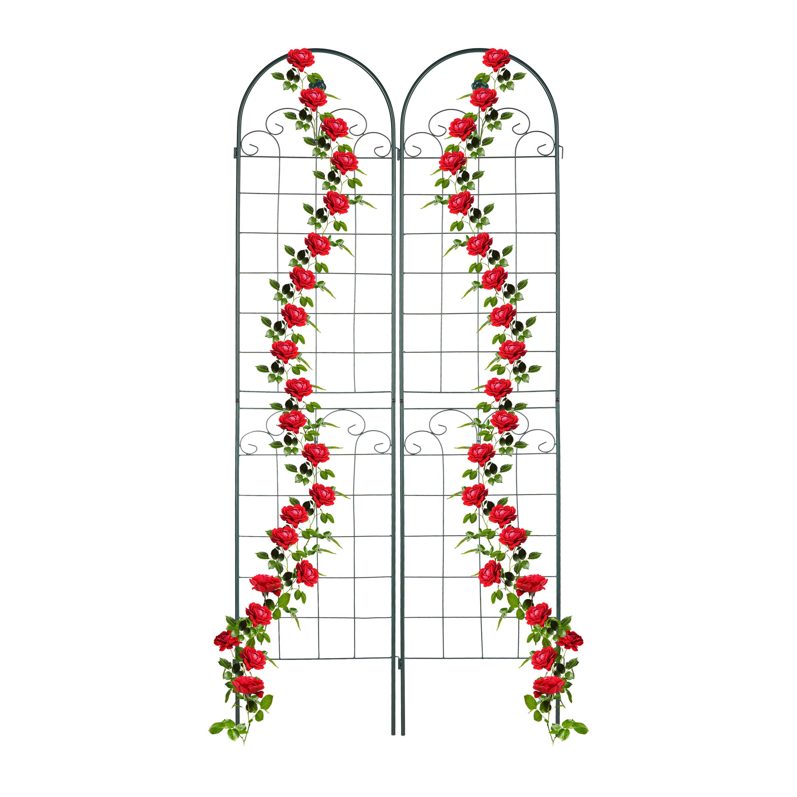 Relaxdays Soportes para Plantas, Set de 2, 220 x 50 cm, Autónomos ...