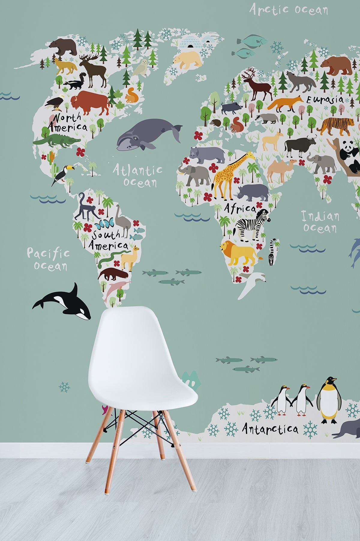 Mural infantil papel pintado Atlas - Mural 220x300 | Leroy Merlin