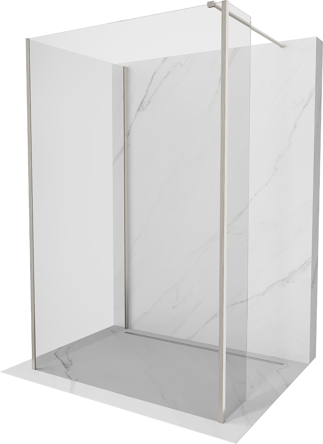 Mexen Kioto panel de ducha Walk-in 135 x 100 x 40 cm, transparente ...