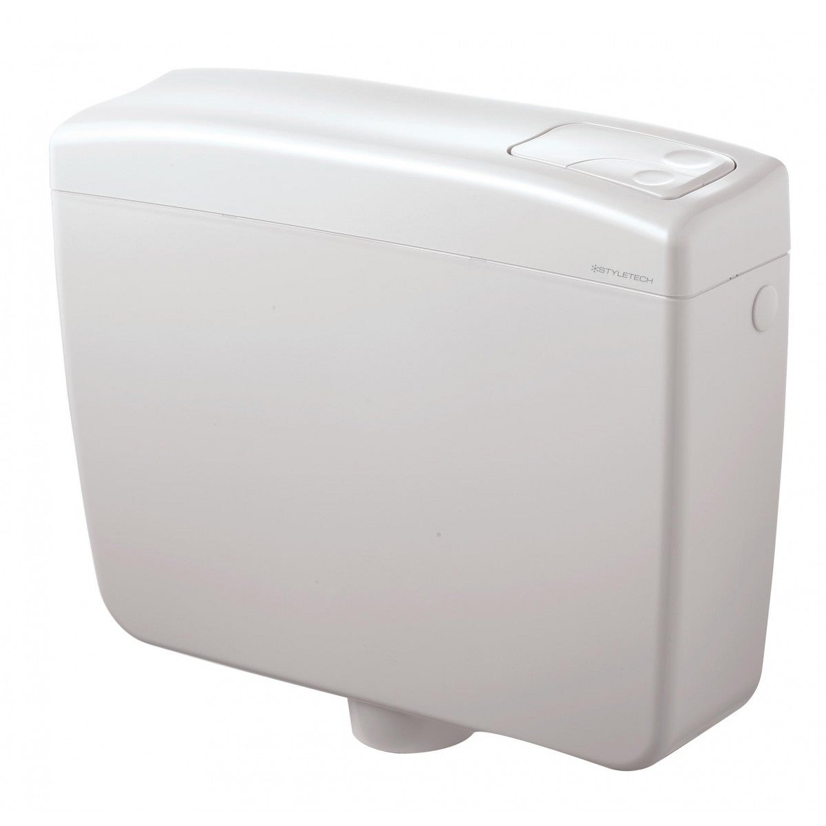 Cassetta per WC Ultra Piatta Bianca a Muro Capacità 7 Litri Regolabile ...