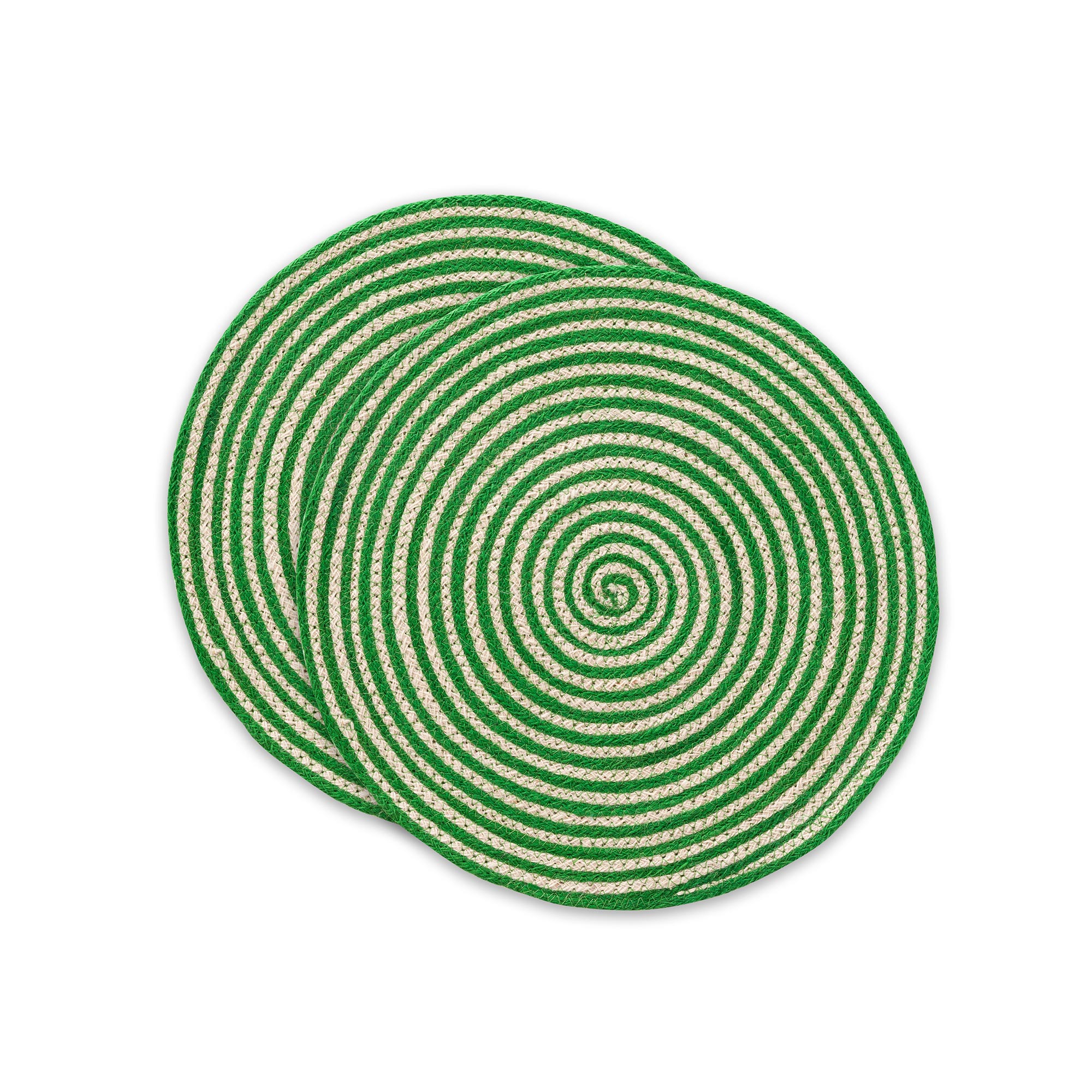 Lot de 2 sets de table ronds en jute 38x38 cm | Leroy Merlin