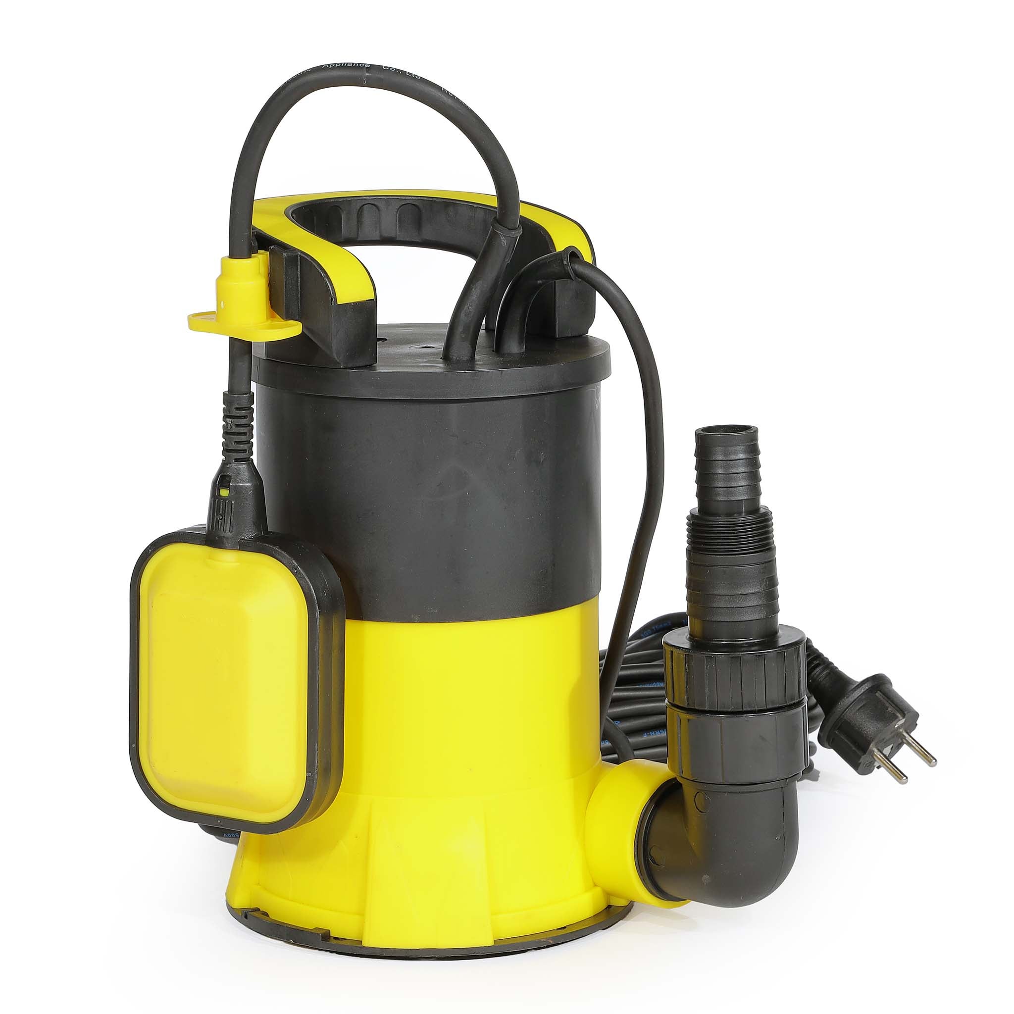Wiltec Bomba sumergible 850W con flotador, caudal 15000 l/h, altura 8,5 ...