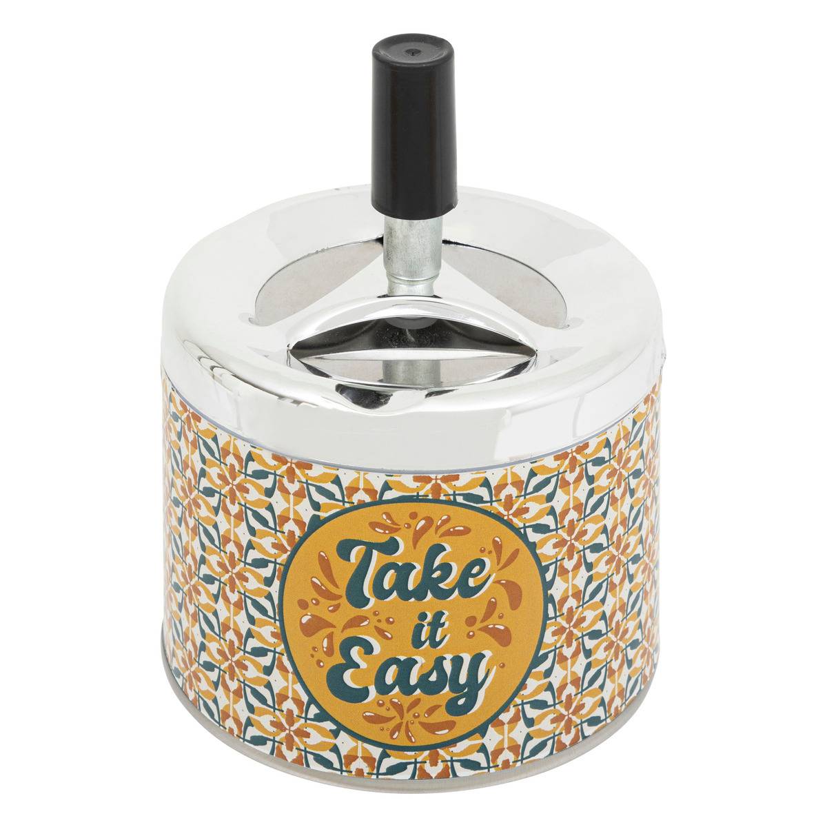 Cendrier rond vintage métal D9,5cm - Atmosphera créateur d'intérieur | Leroy Merlin