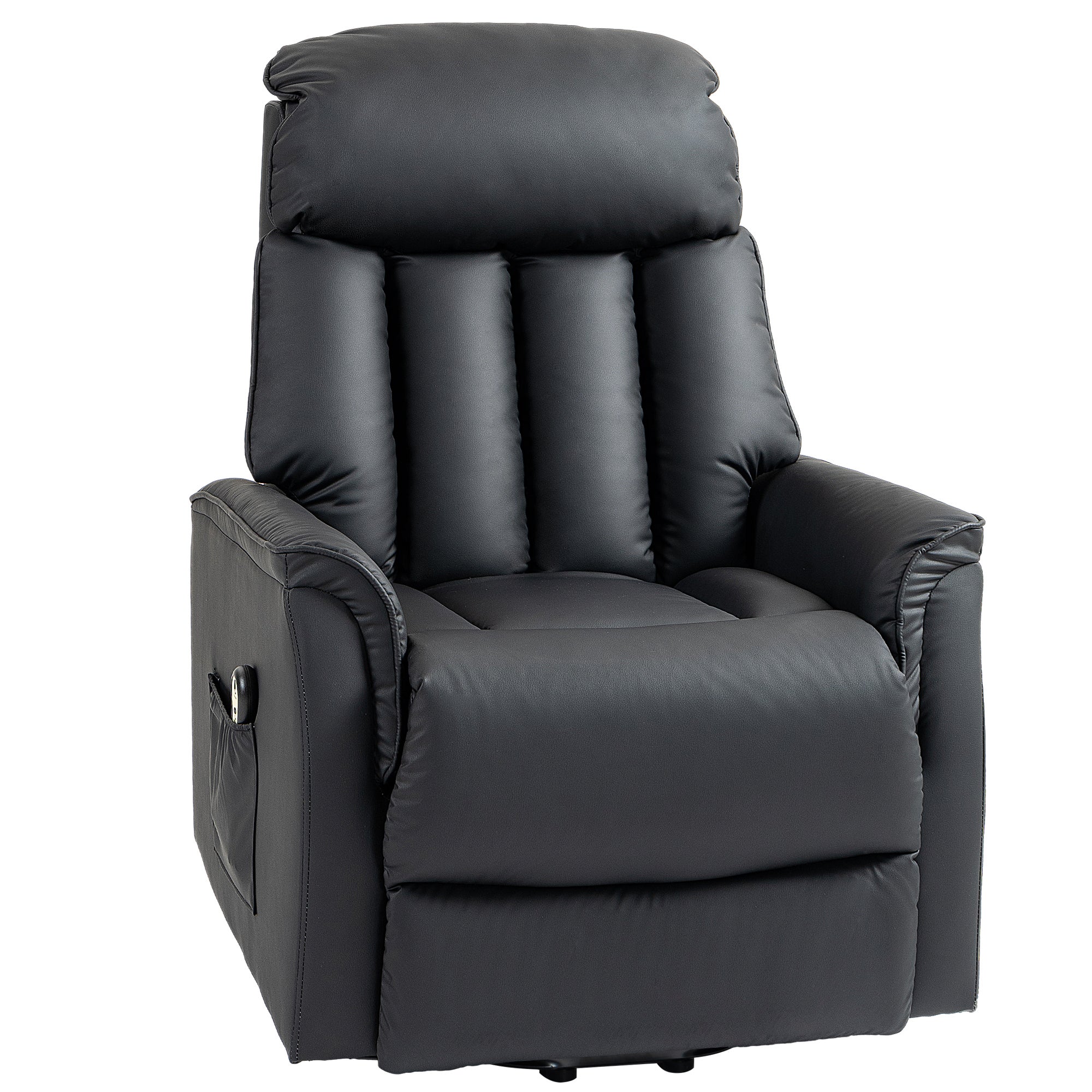 HOMCOM Poltrona Relax Reclinabile Alzapersone Elettrica con Telecomando ...