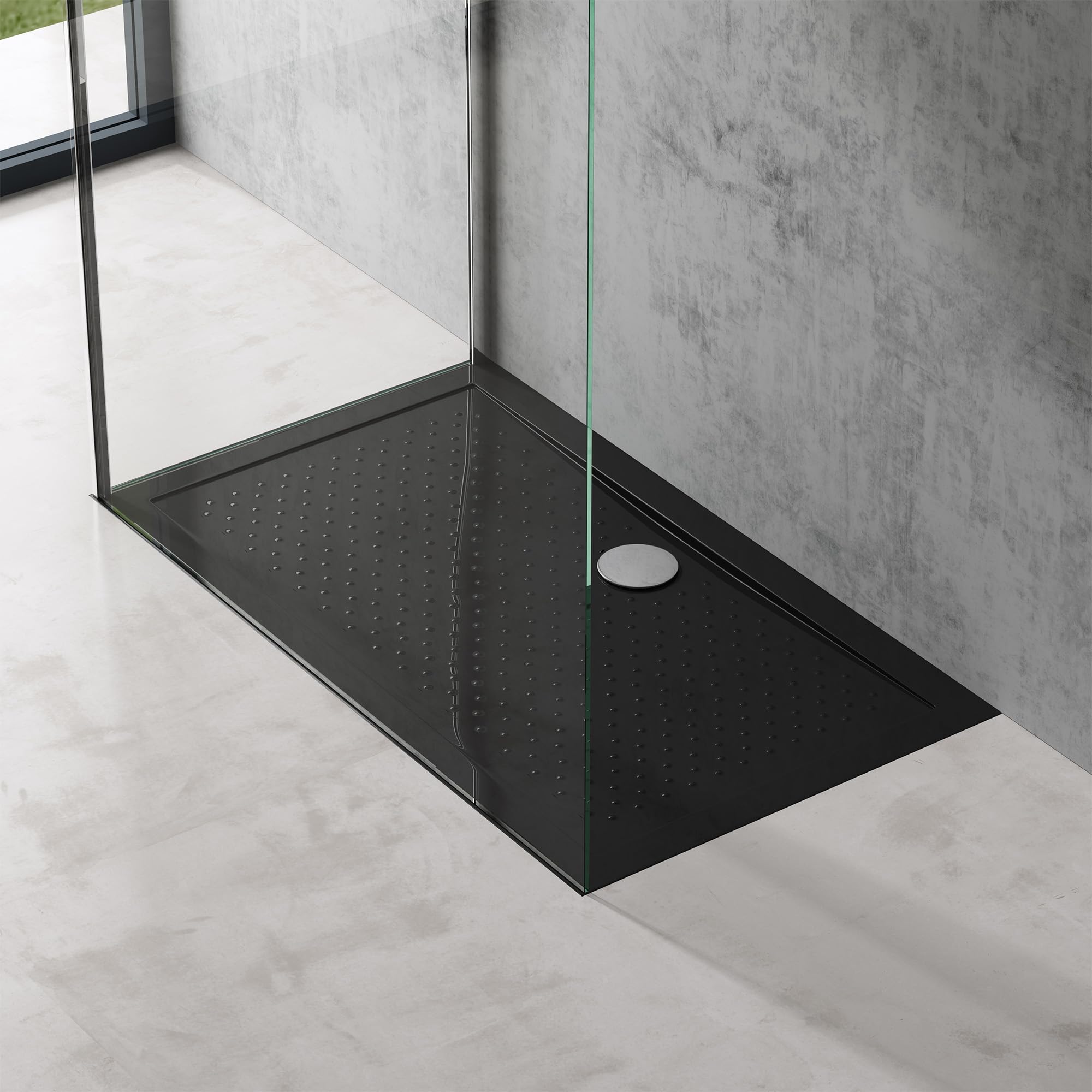 Doporro Bac à douche 70x120 Receveur de Douche Antiglisse Rectangulaire ...