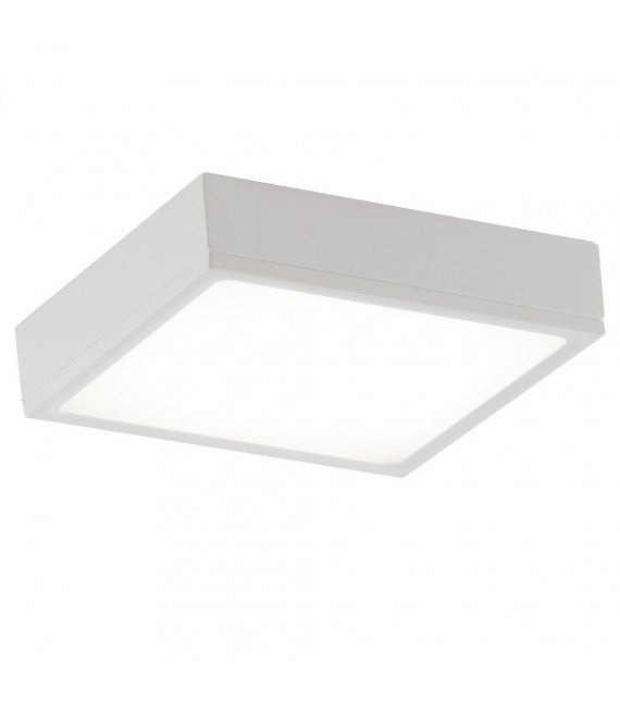 "Plafón LED KLIO cuadrado blanco 64,8W 3000K (Luz cálida) 40 cm ...