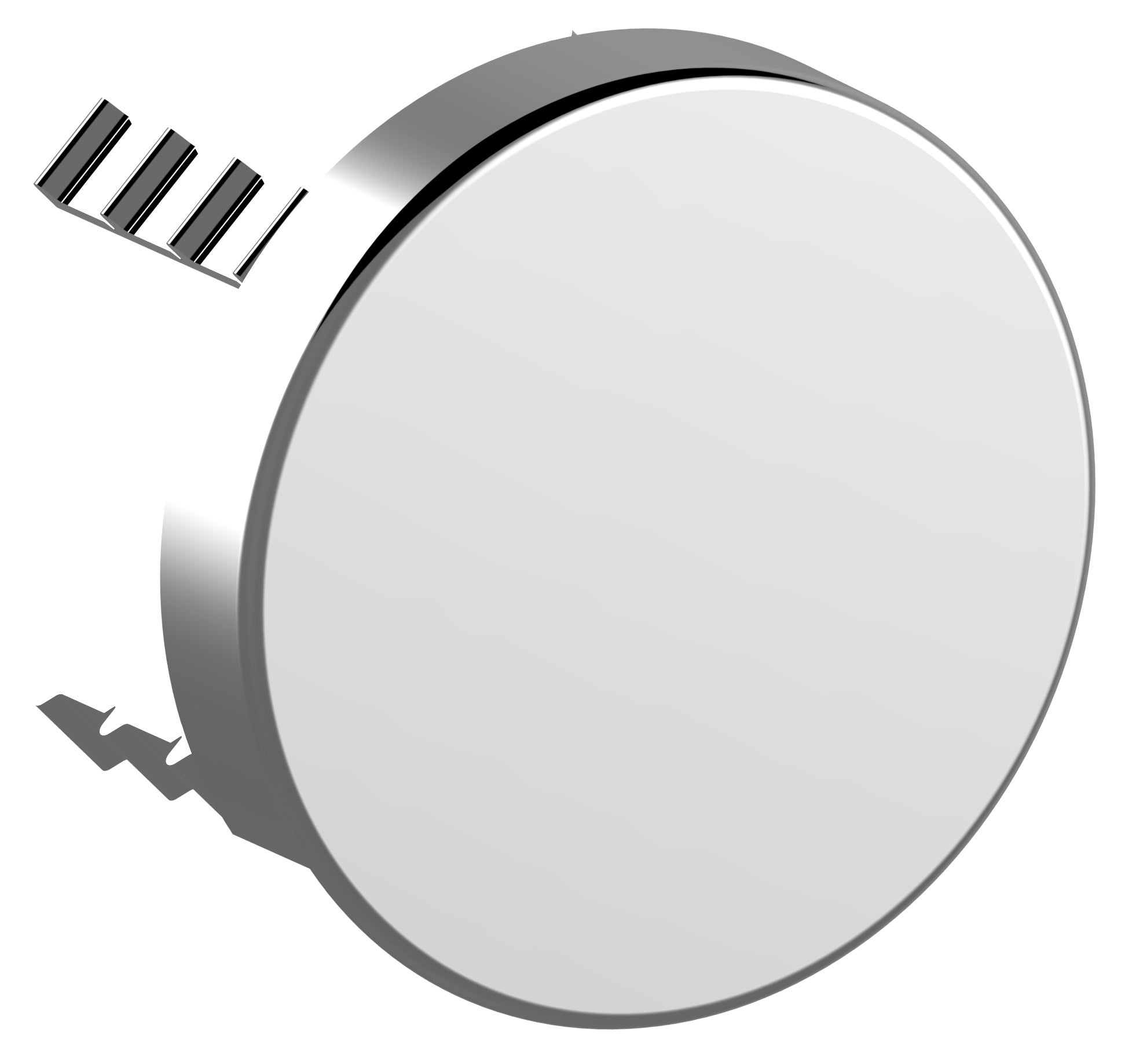 KEUCO IXMO Cache rond pour clapet anti-retour, 59949050001, Farbe ...