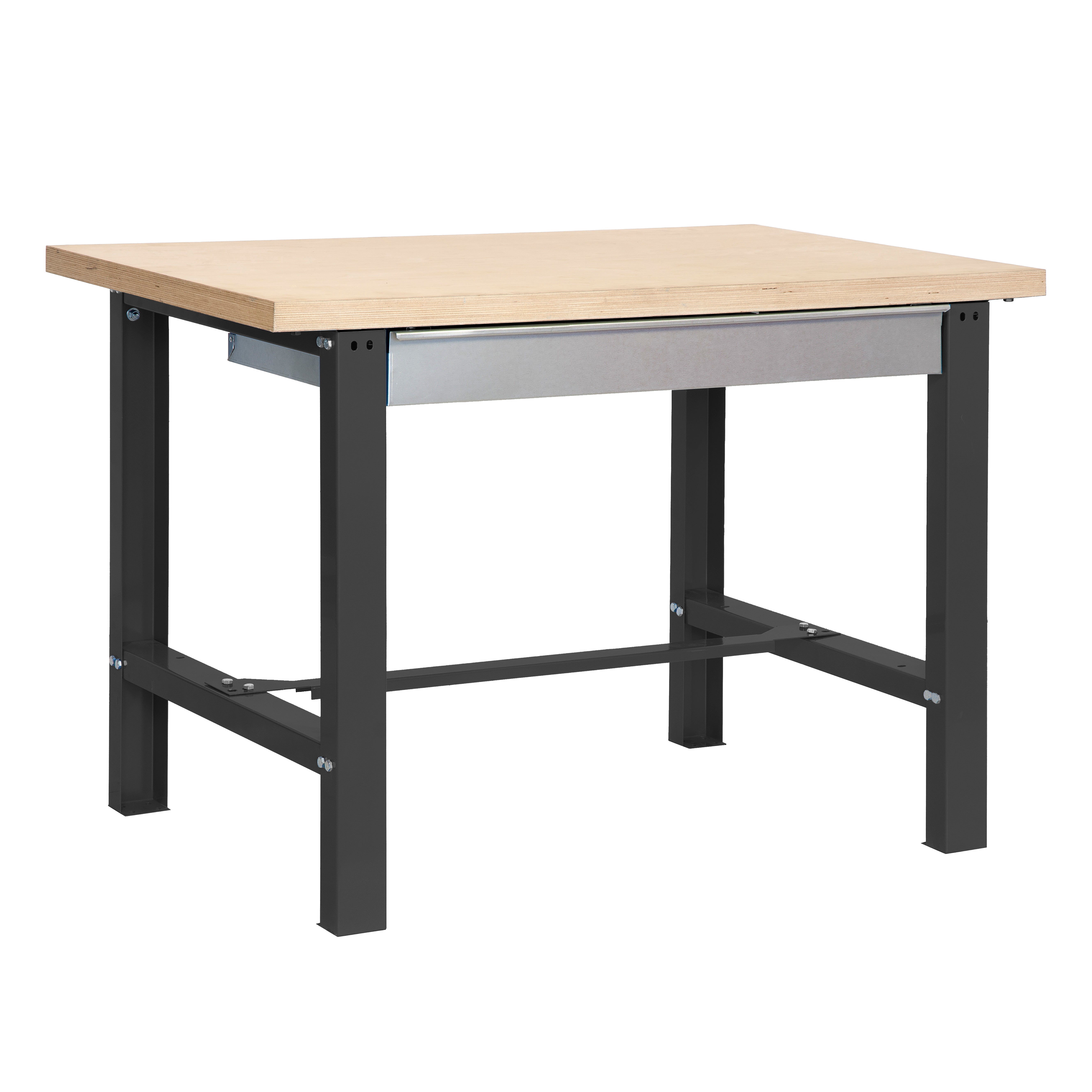 Stół warsztatowy Simonrack solidny 600 kg MDF 35 mm antracyt/drewno ...