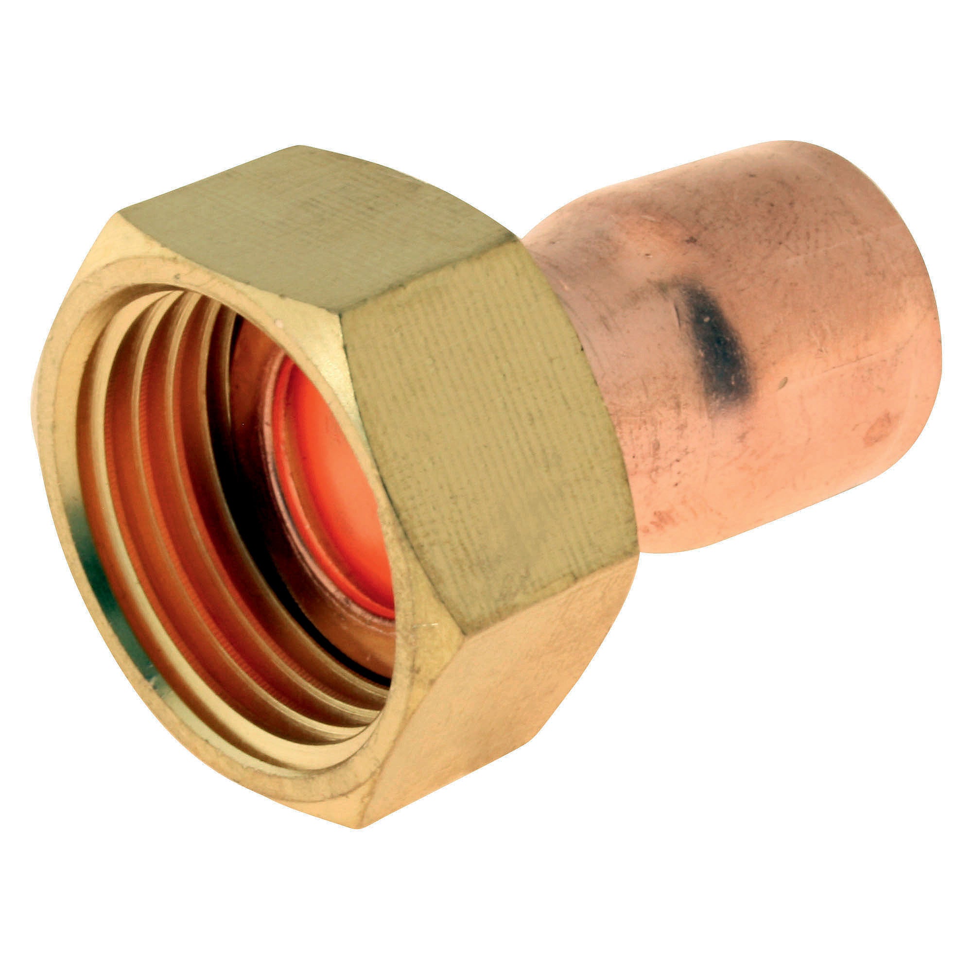 Raccord cuivre droit à souder sur tube Ø14 - Ecrou tournant 15/21 ...