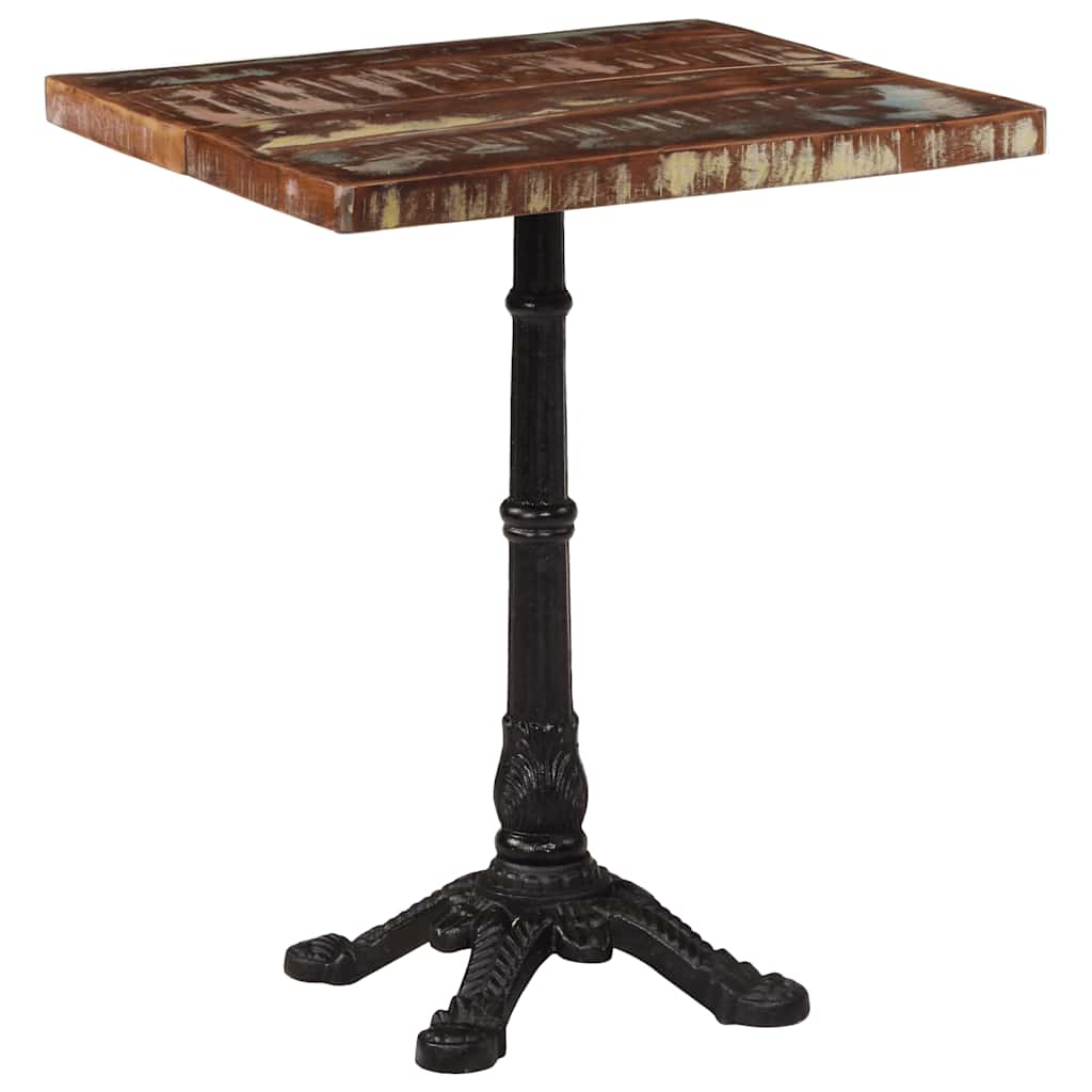 Table de bistro 60x60x76 cm Bois massif de récupération | Leroy Merlin