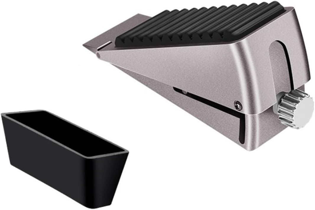 Butée de porte grise avec cale antidérapante réglable en hauteur pour ...