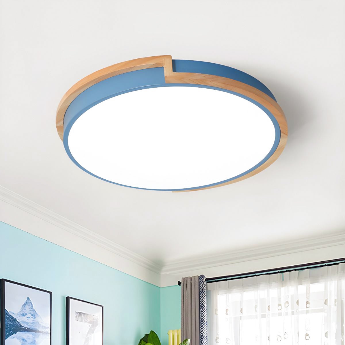 Plafonnier LED 40 cm, plafonnier moderne à encastrer, lumière ...