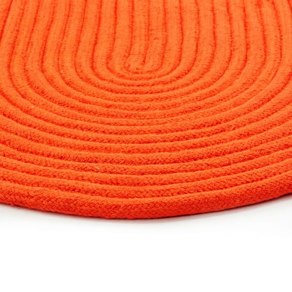 TAM TAM - Tapis en coton réversible effet cordage orange 50x80 | Leroy ...