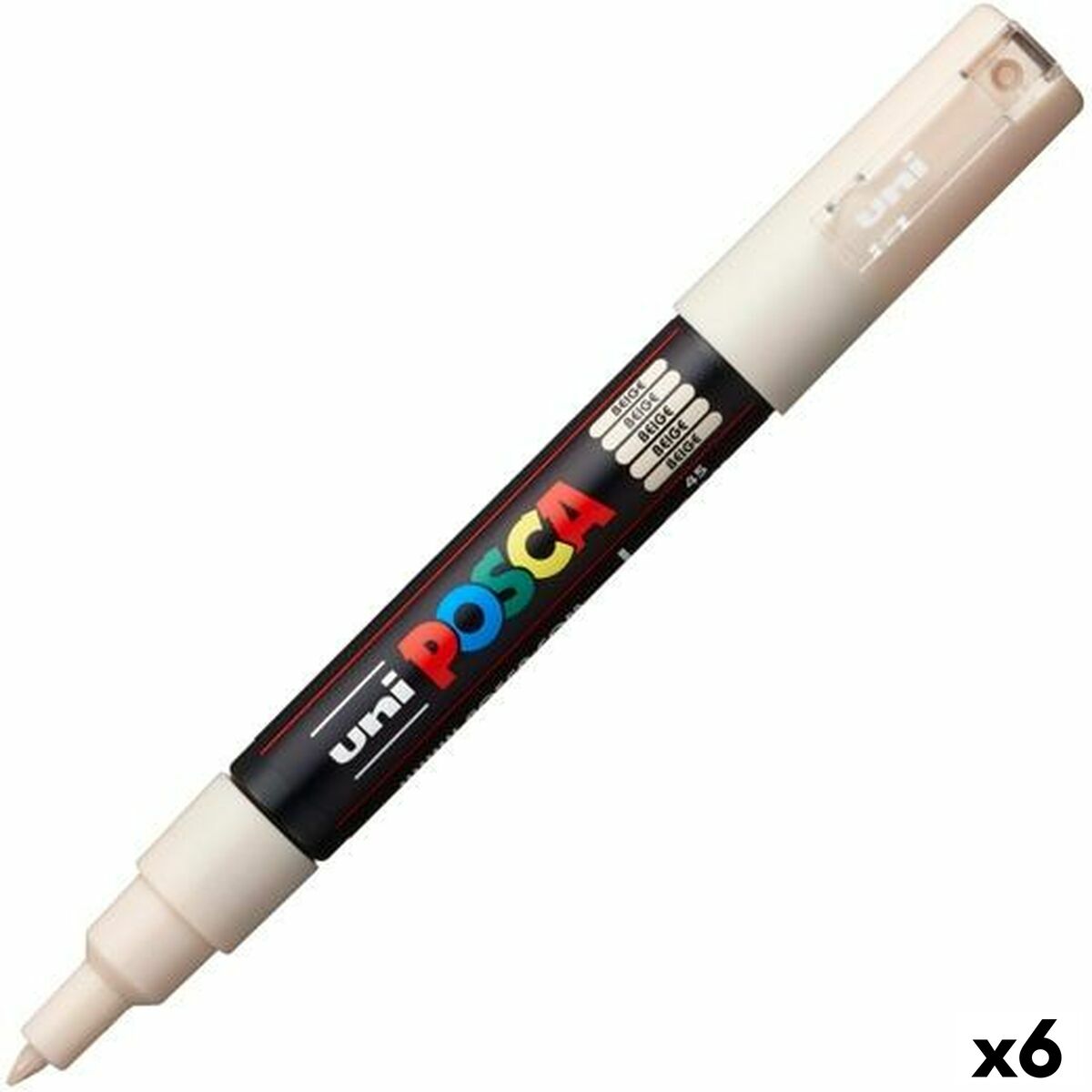 Marqueur POSCA PC-1M Beige (6 Unités) | Leroy Merlin