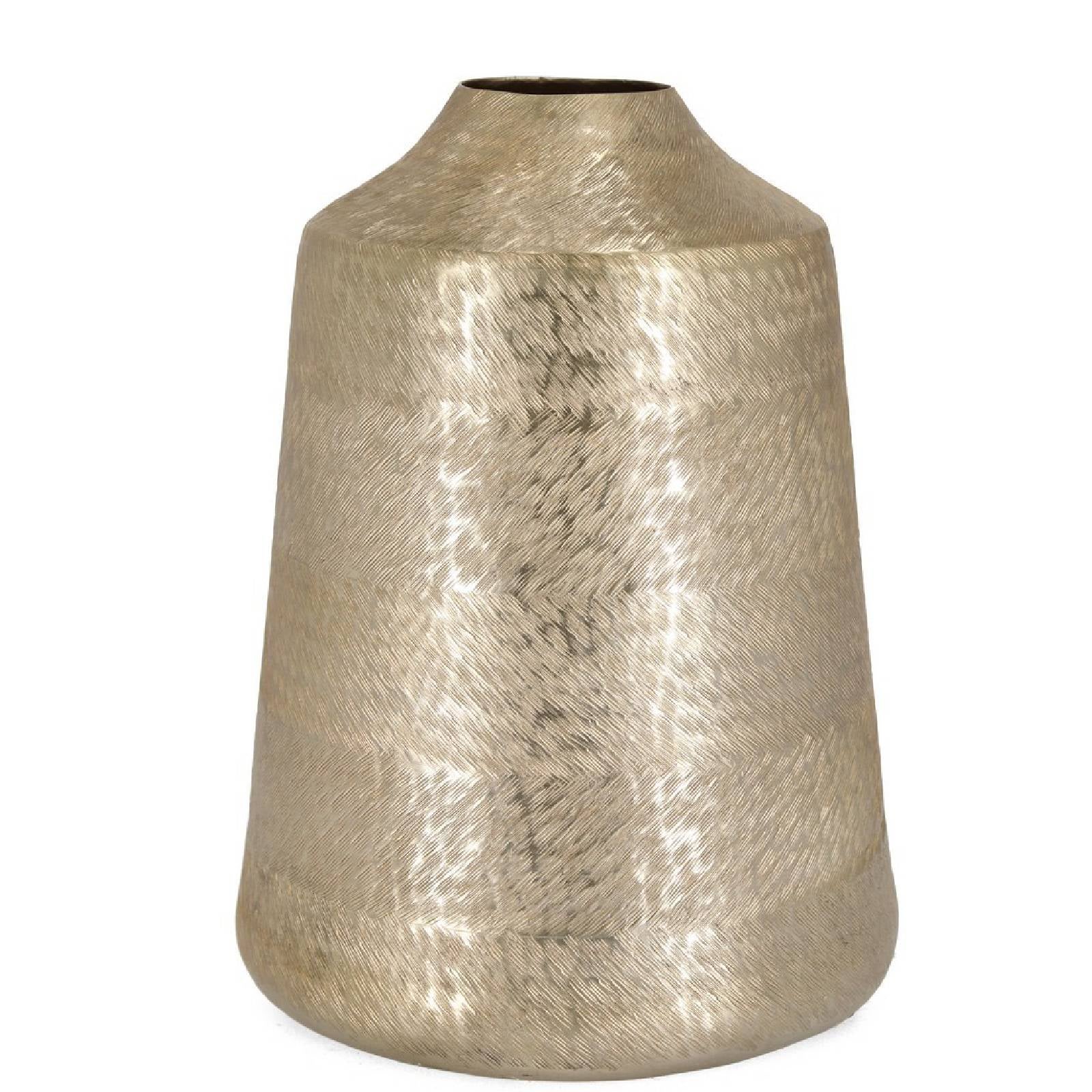 Vase décoratif "Clamp" en métal artisanal, décoration intérieure et ...