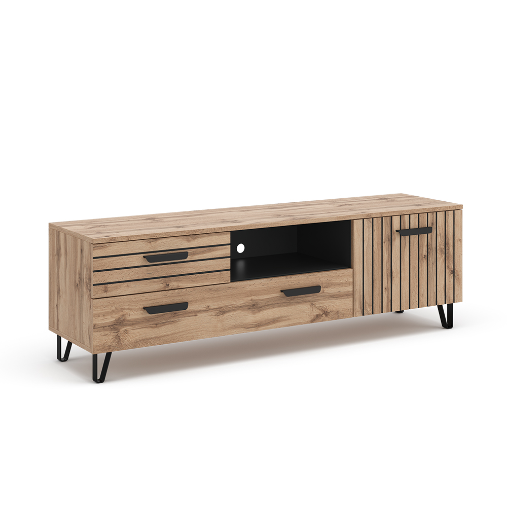 Vicco Meuble tv Amber, Chêne, 150x48.5cm | Leroy Merlin