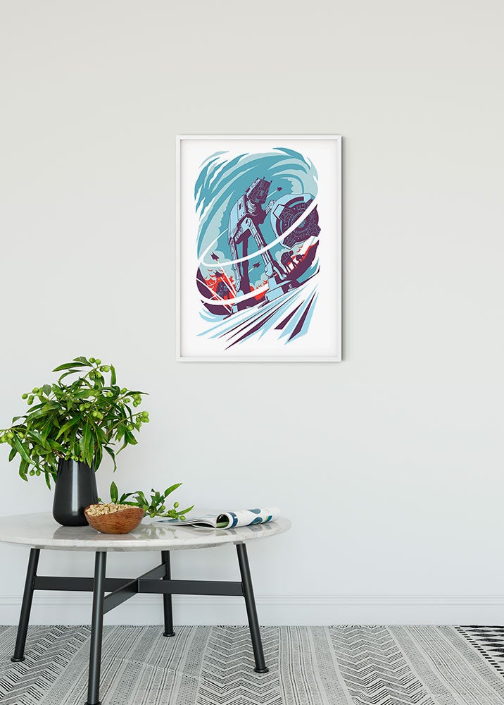 Poster d'art de Komar - Star Wars Classic Vector Hoth - Taille: 30 x 40 ...
