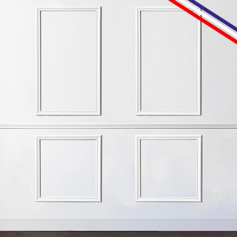 Kit de 4 moulures murales en bois - Pin des Landes - Prêt à coller et ...