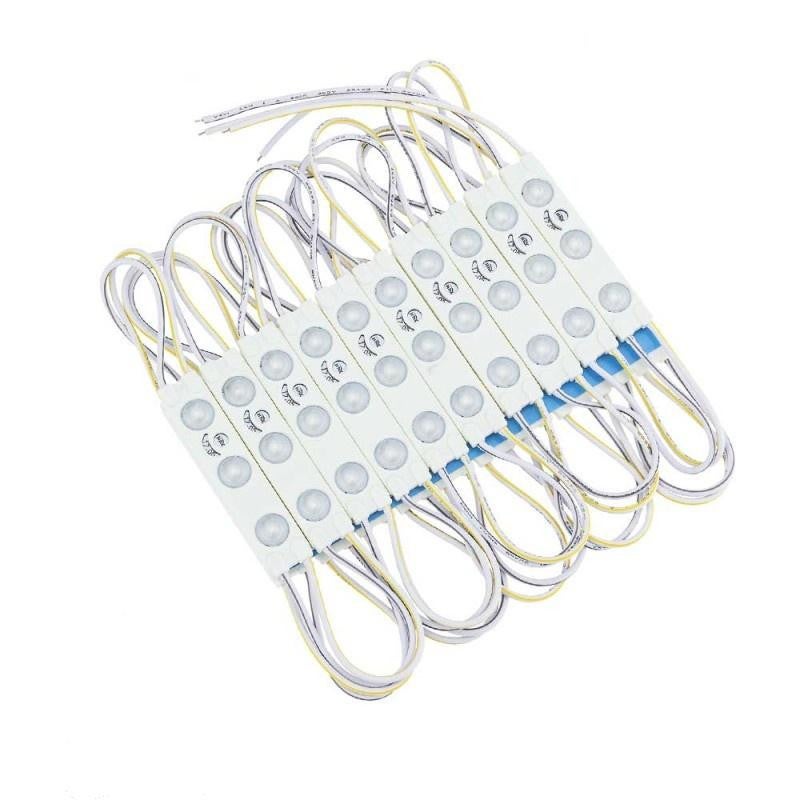 Modulo Led 12V 3smd 28x35 0,72W Verde IP65 pack de 10 und | Leroy Merlin