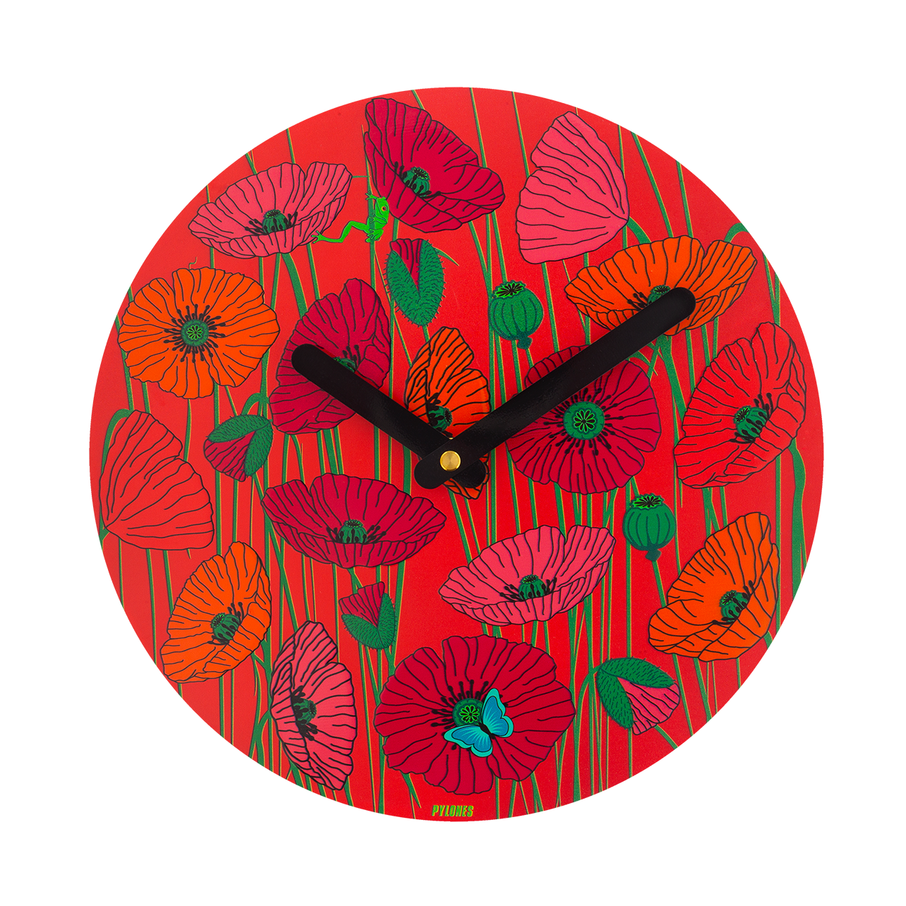 Horloge - Happy Time Coquelicots | Leroy Merlin