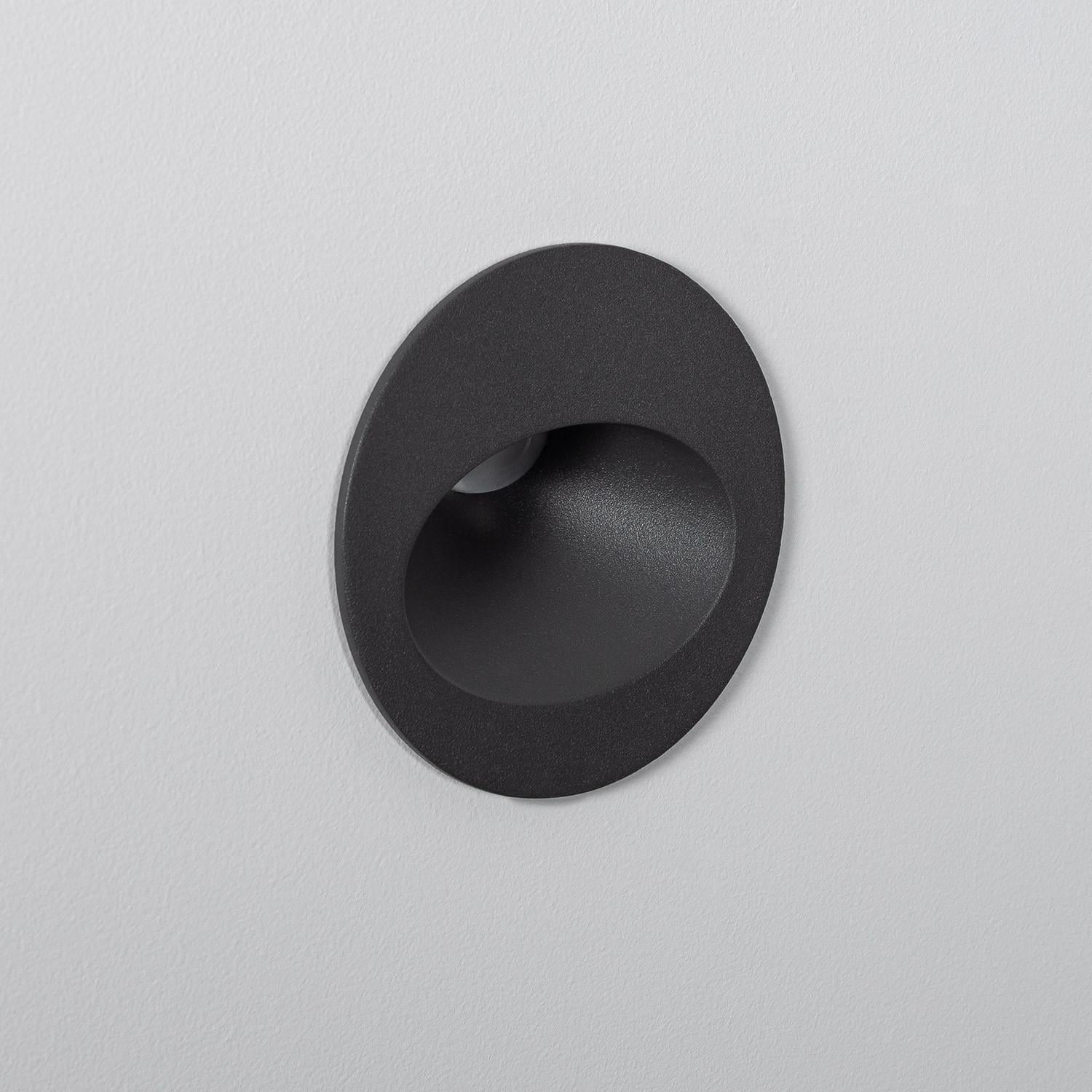 Ledkia - Baliza Exterior LED 3W Empotrable Pared Circular Aluminio Gris ...