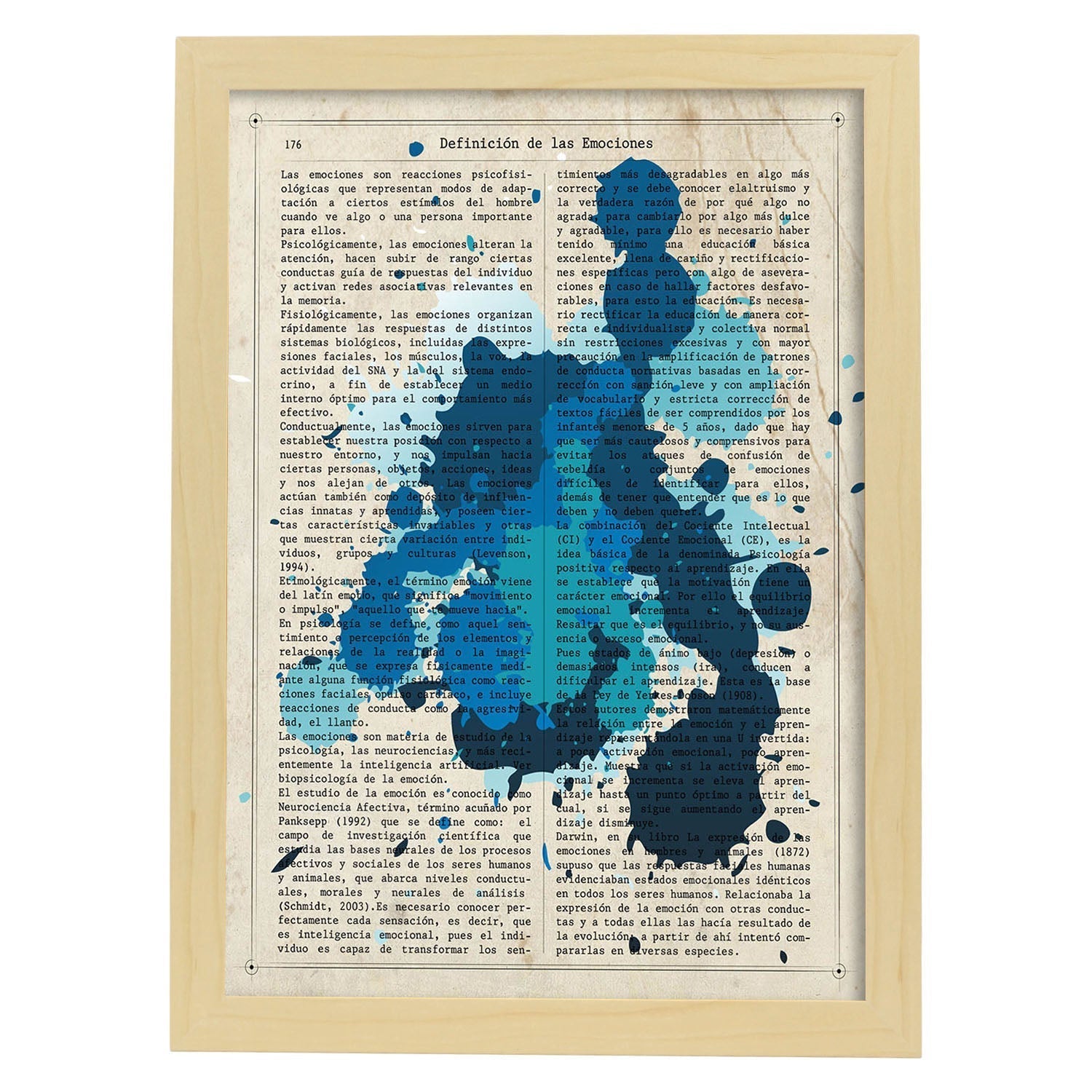 Poster De Manchas De Colores. Lamina De Azules. Cuadros Con Diseños ...